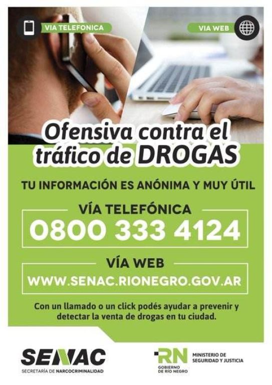 0800-DROGA: de forma anónima y segura podés ayudar a combatir el ...